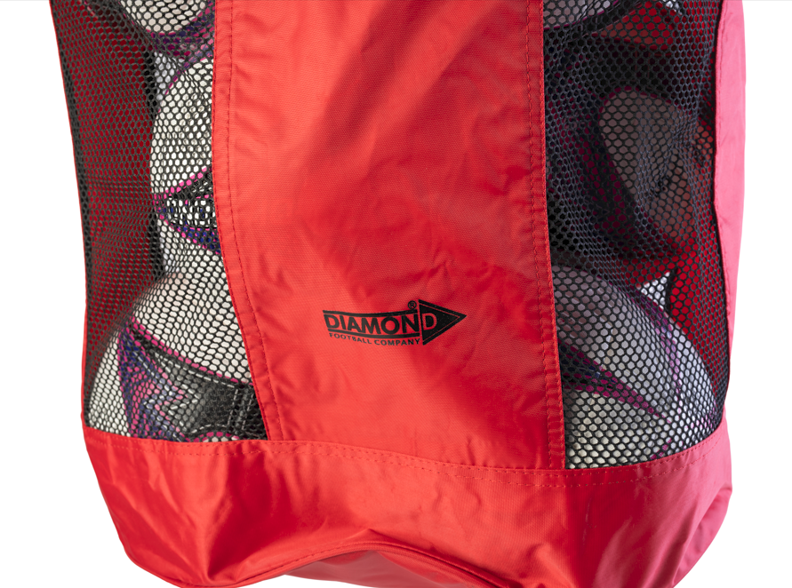 Ball Bags For Football Large Red Mesh Sports Ball Carry Bag - Holds Up ...
